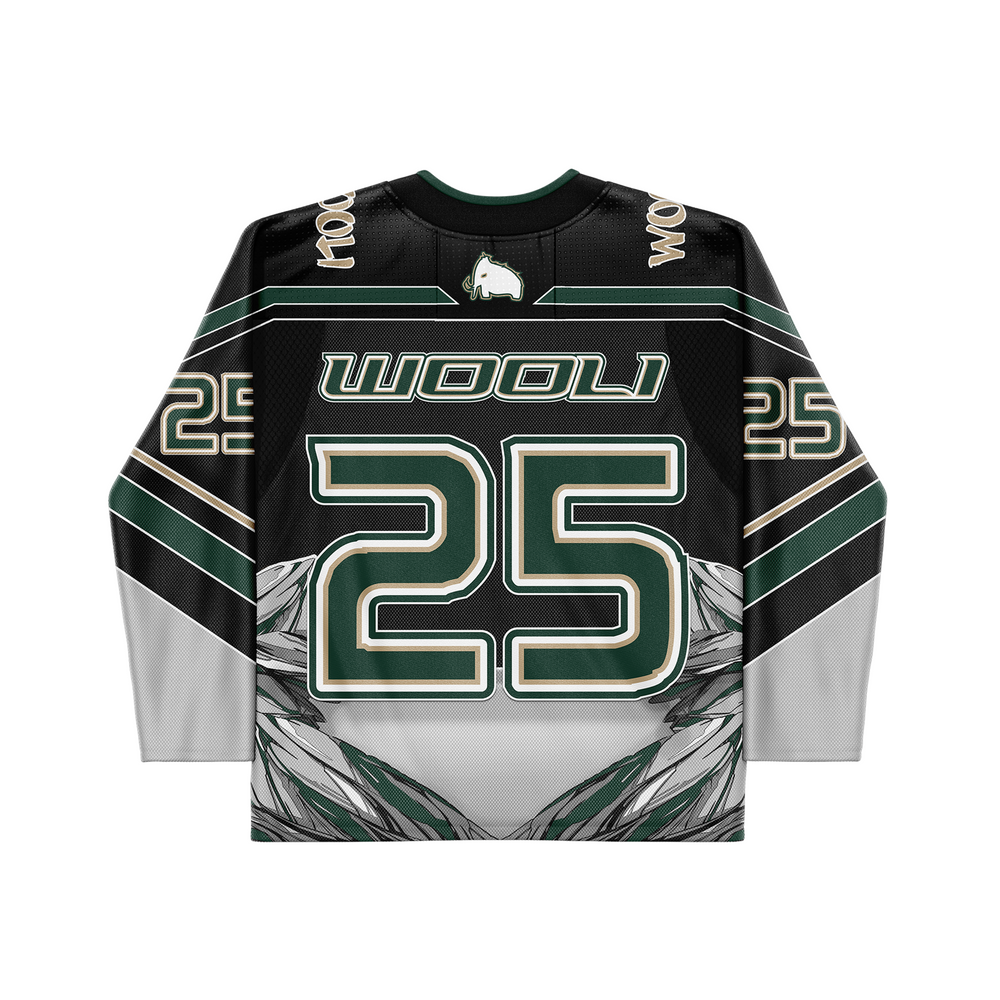WOOLI GREEN MMIII RED ROCKS EXCLUSIVE HOCKEY JERSEY
